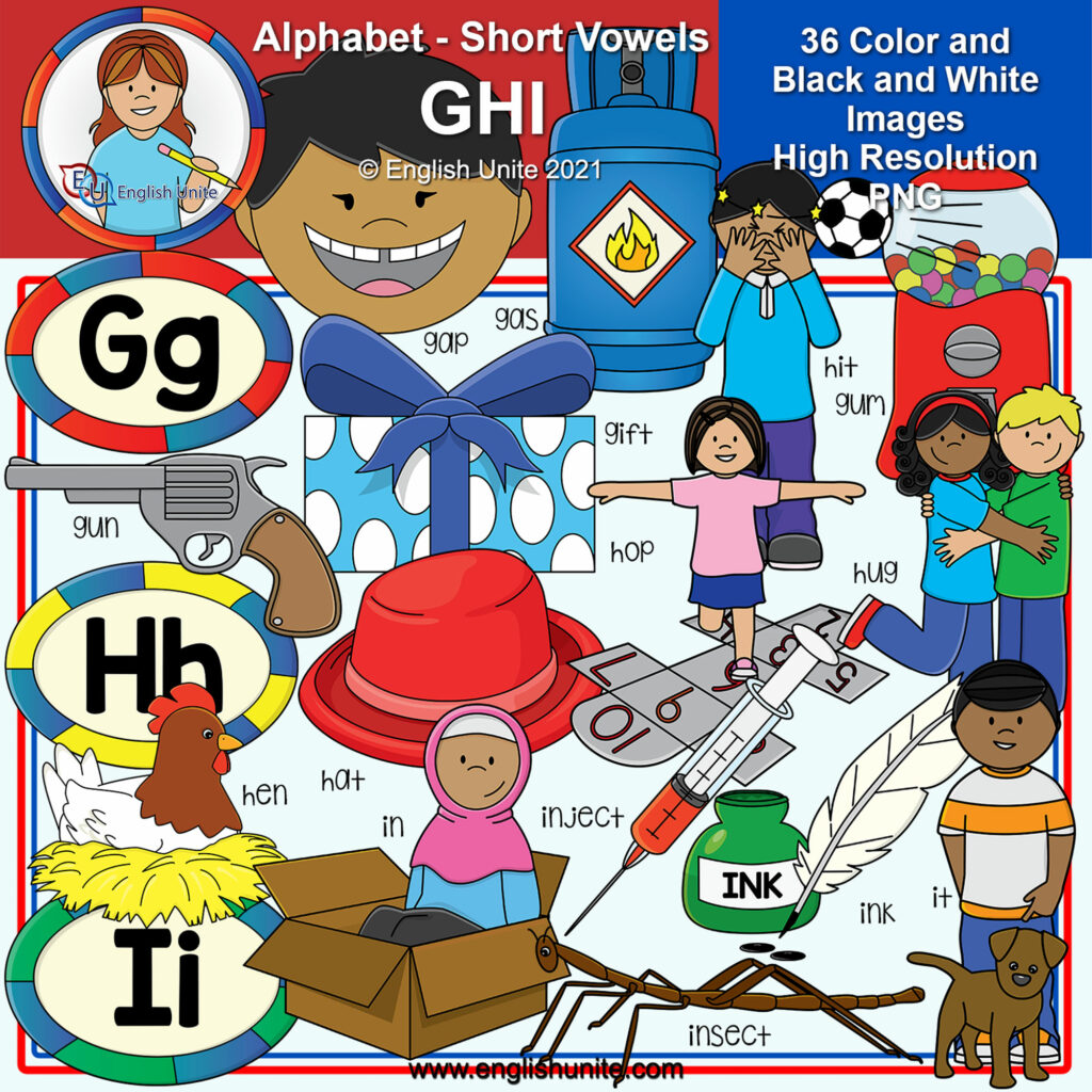 Clip Art - The Alphabet (DEF) | Made By Teachers