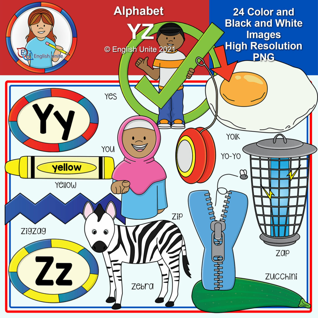 Clip Art - The Alphabet (YZ) | Made By Teachers