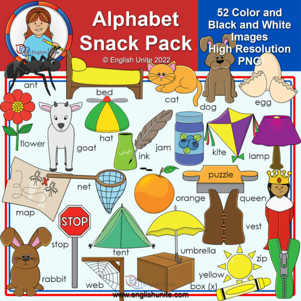 Clip Art - Alphabet Snack Pack | Made By Teachers