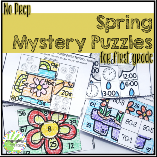 Spring Mystery Puzzles for First Grade | Made By Teachers