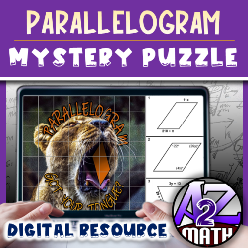 Parallelogram Properties Activity Digital Pixel Art Mystery Puzzle ...