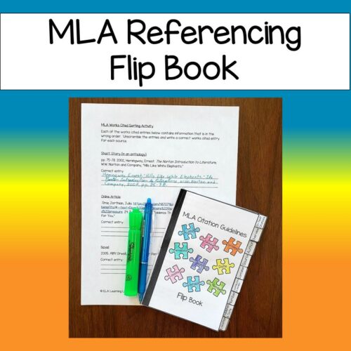 MLA Referencing/Citations Flip Book | Made By Teachers