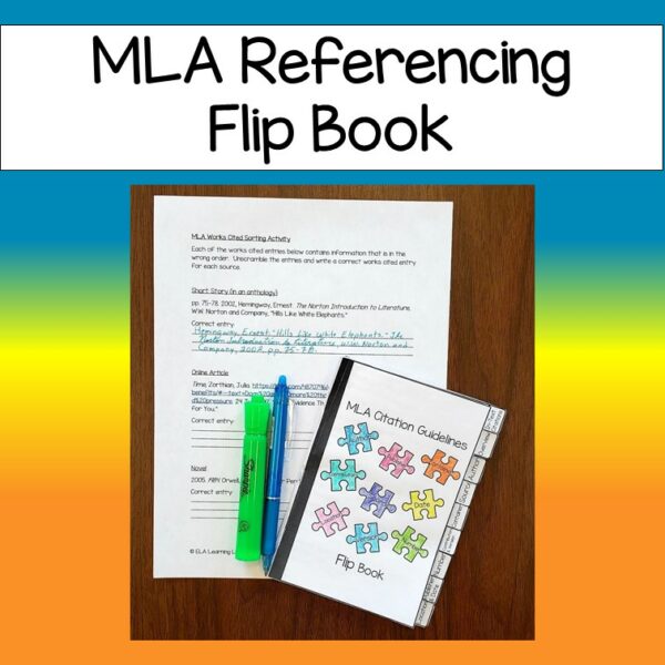 MLA Referencing/Citations Flip Book | Made By Teachers