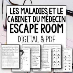Chez le Médecin French escape room | Made By Teachers