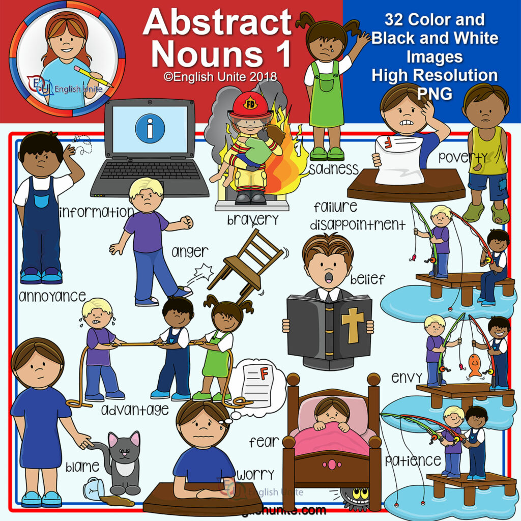 Clip Art - Abstract Nouns Bundle | Made By Teachers
