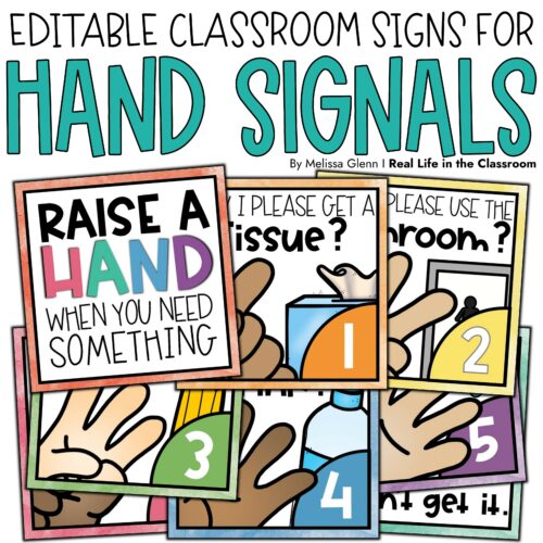 Classroom Hand Signals - Editable Posters - Multicultural | Made By ...