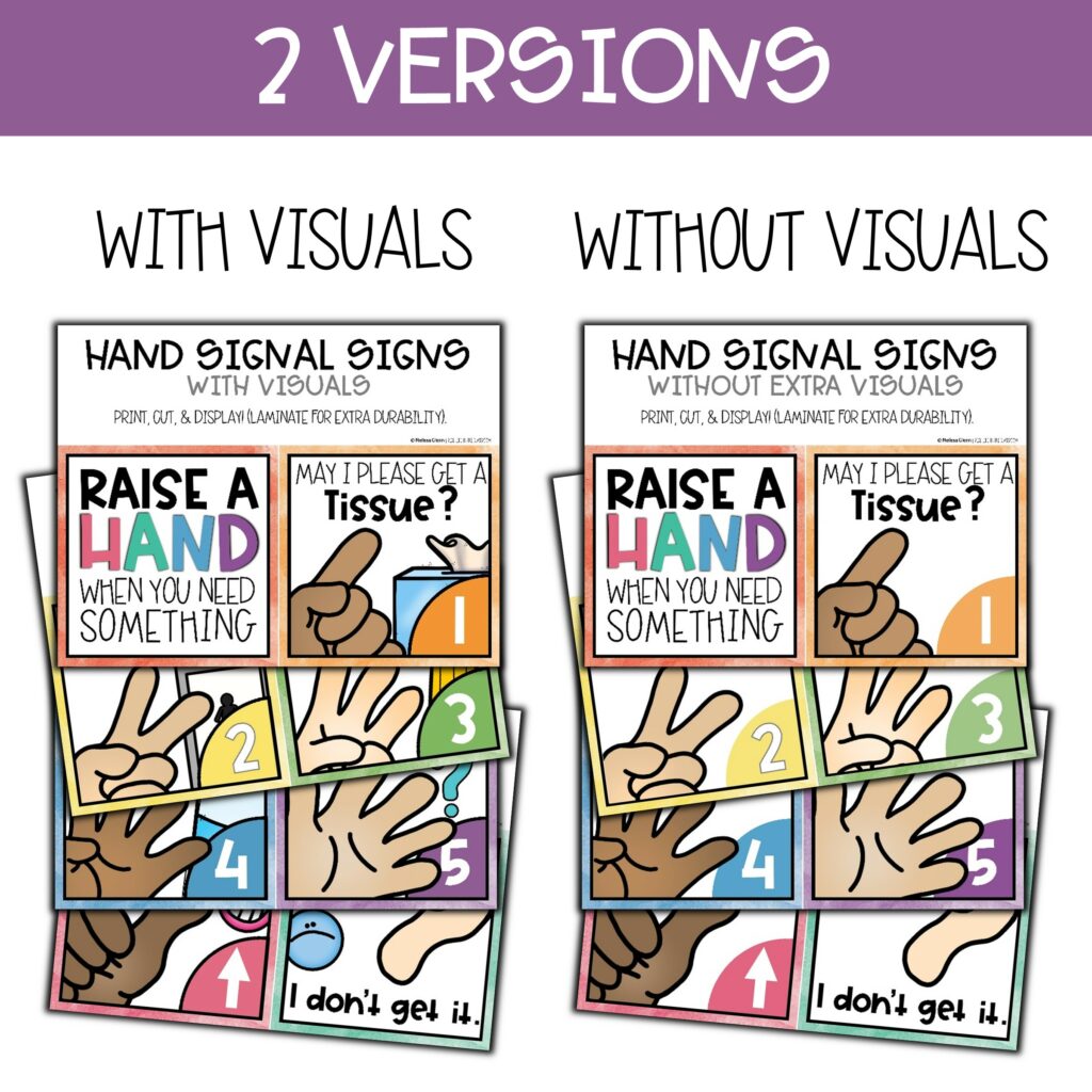 Classroom Hand Signals - Editable Posters - Multicultural | Made By ...