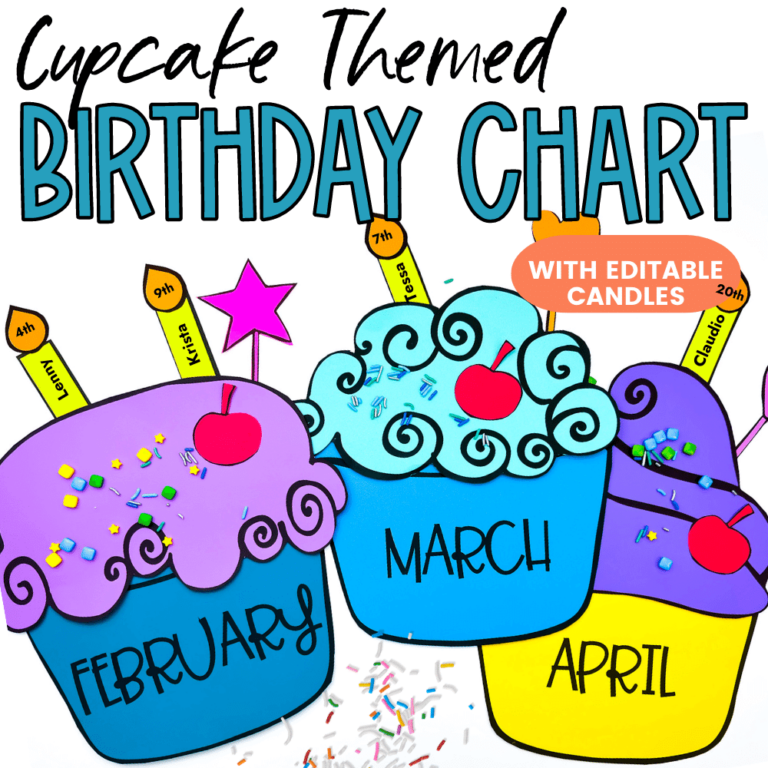 Birthday Chart Cupcake | Made By Teachers