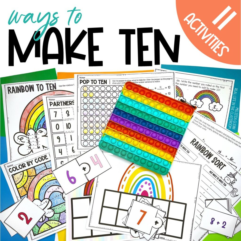 Making Ten Activities and Centers | Made By Teachers