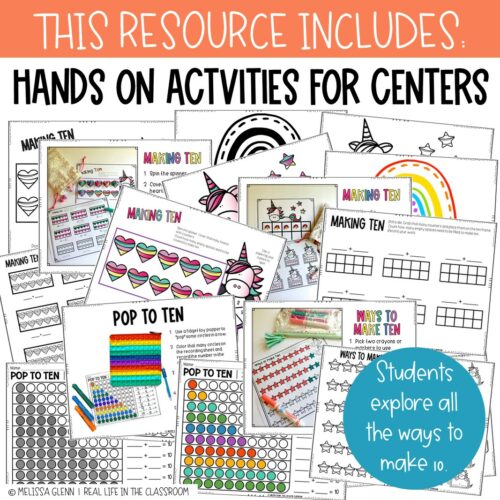 Making Ten Activities and Centers | Made By Teachers