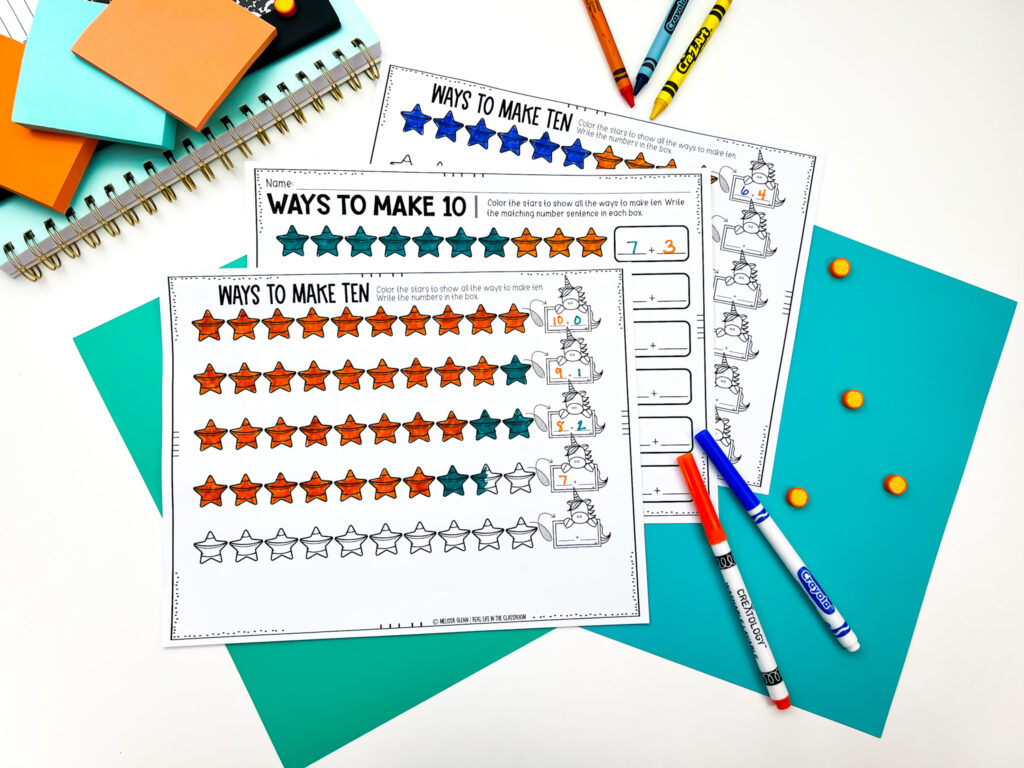 Making Ten Activities and Centers | Made By Teachers