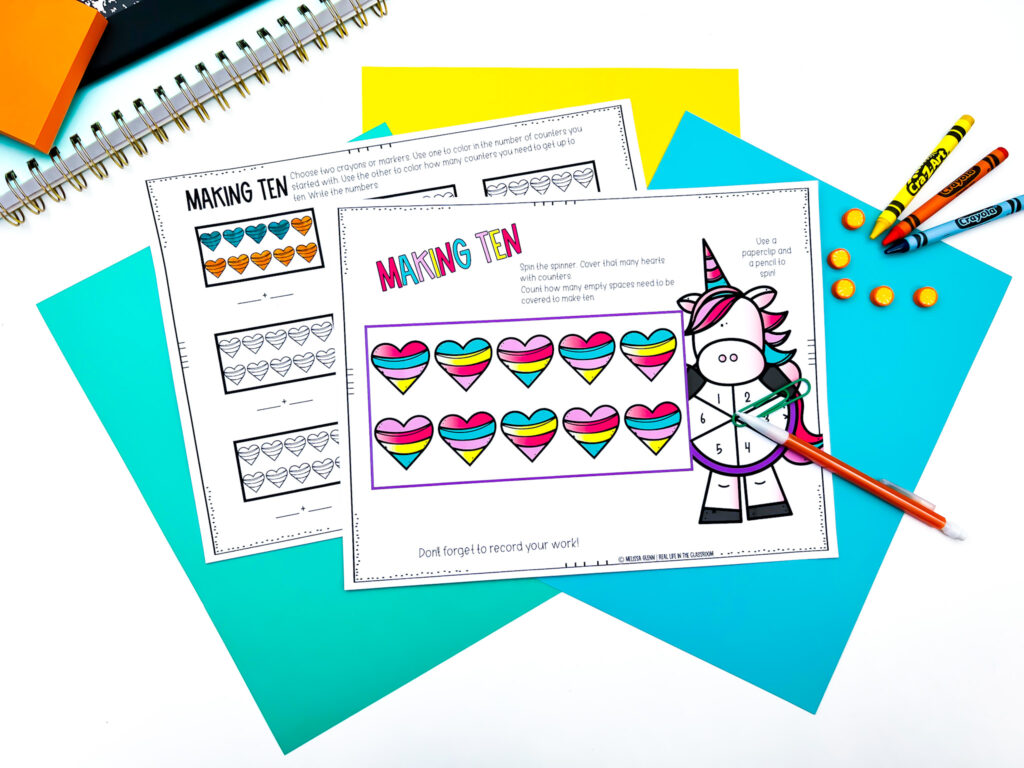 Making Ten Activities and Centers | Made By Teachers