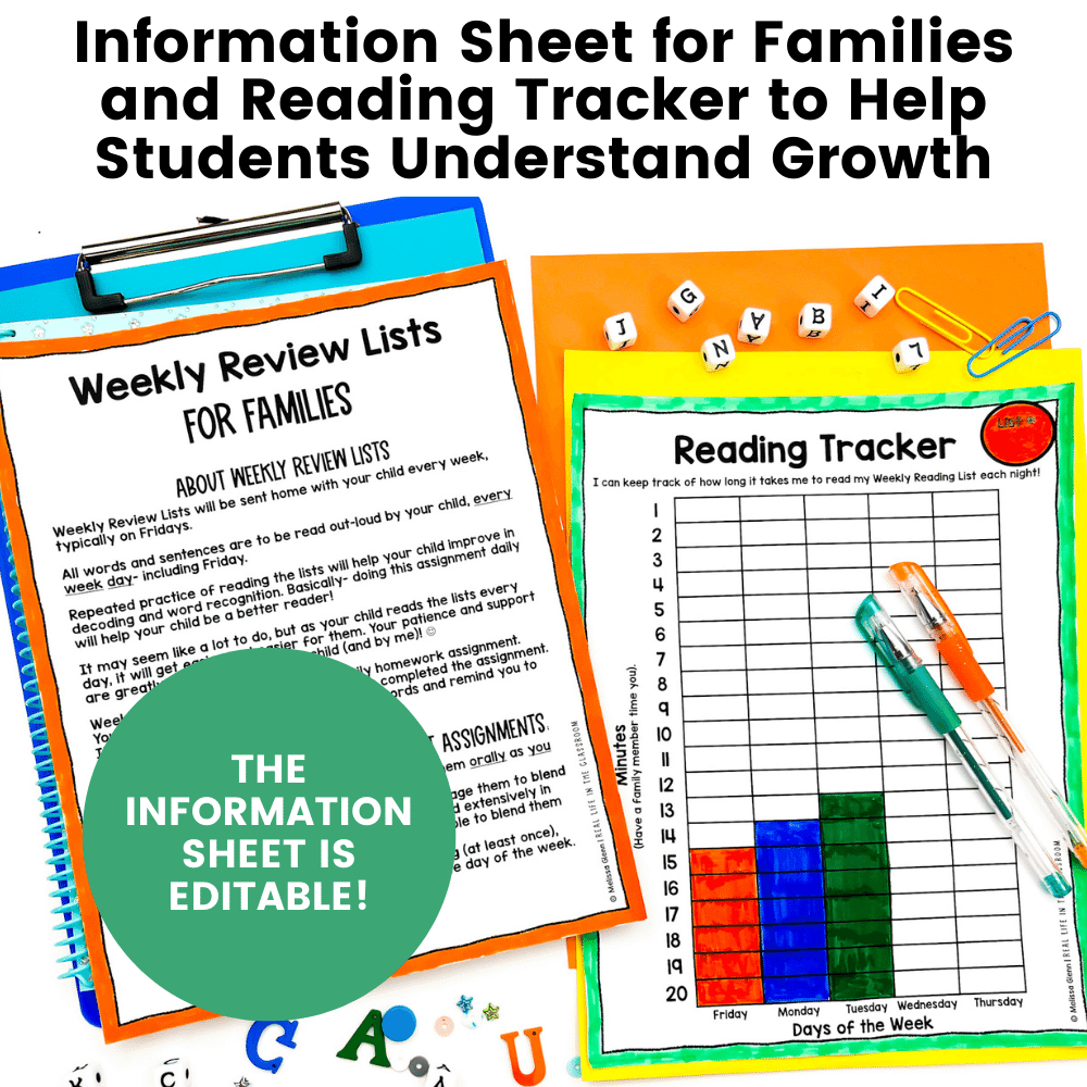 Fluency Practice - Oral Reading Lists | Made By Teachers