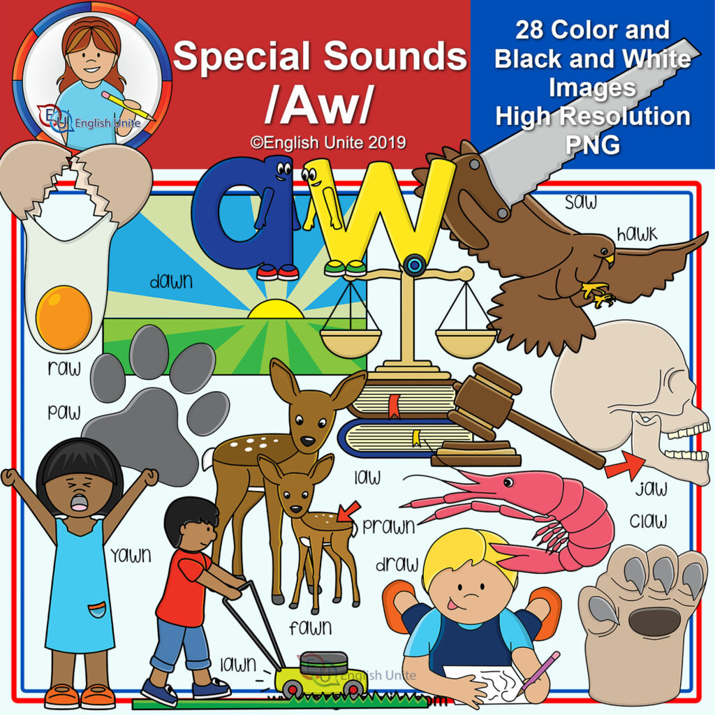 Clip Art - Special Sounds Bundle (Aw and Au) | Made By Teachers