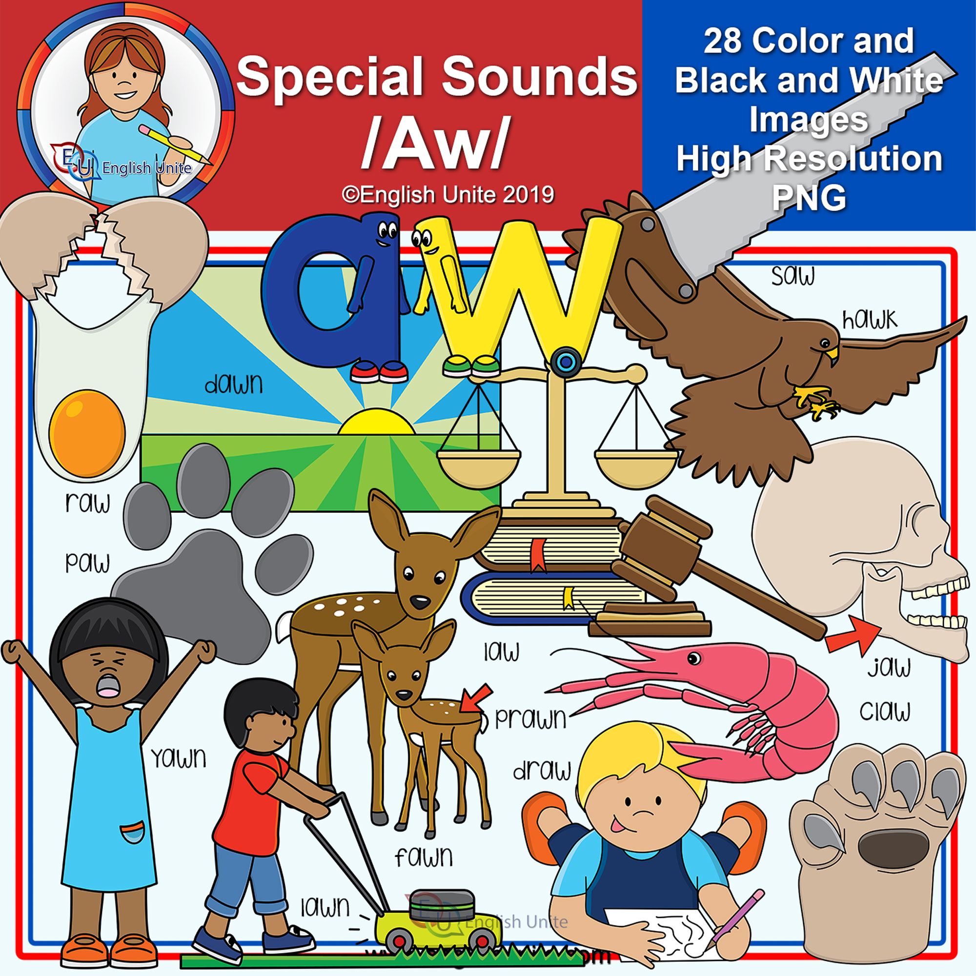 Clip Art - Special Sounds Aw | Made By Teachers