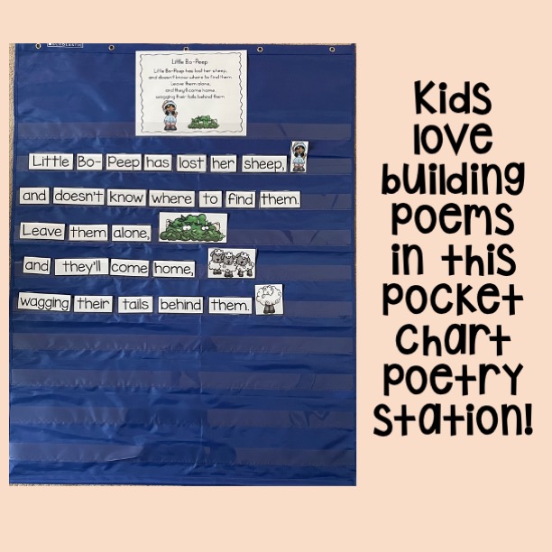 Pocket Chart Poem Little Bo-Peep Nursery Rhyme | Made By Teachers
