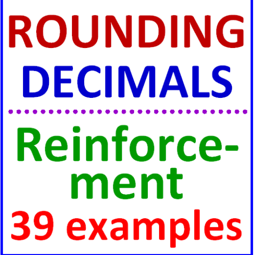 Rounding Decimals Reinforcement (39 Examples) | Made By Teachers