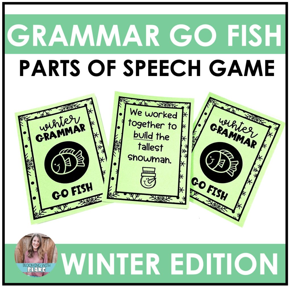 Winter Grammar Games | Go Fish | Made By Teachers