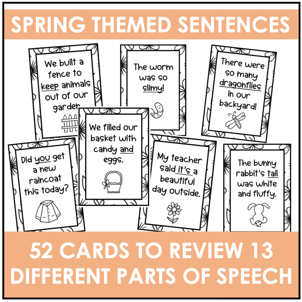 Spring Grammar Games | Go Fish | Made By Teachers