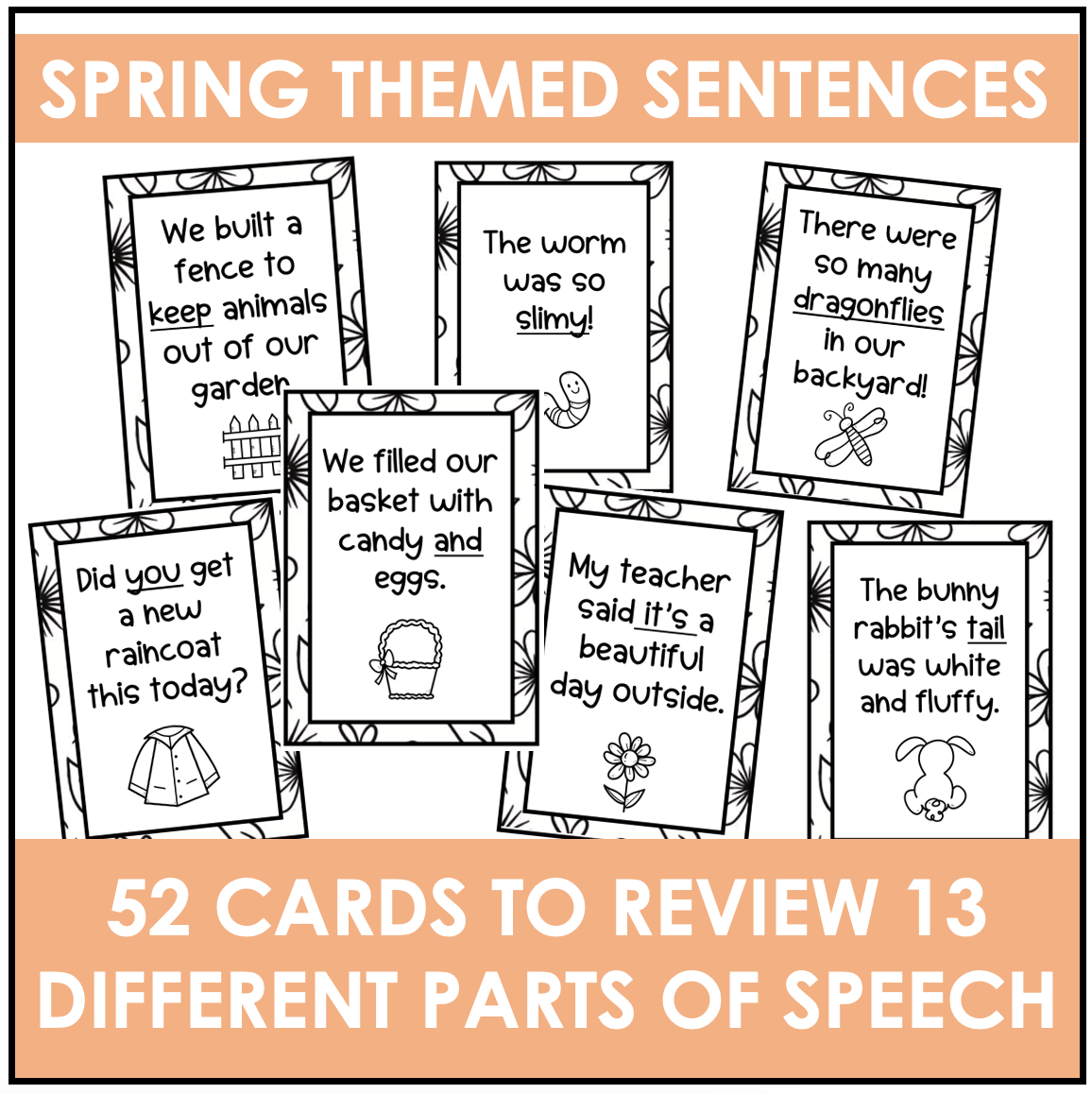 Spring Grammar Games | Go Fish | Made By Teachers