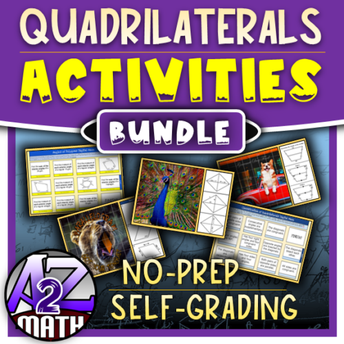 Quadrilaterals Unit Activities Digital Resources Bundle | Made By Teachers