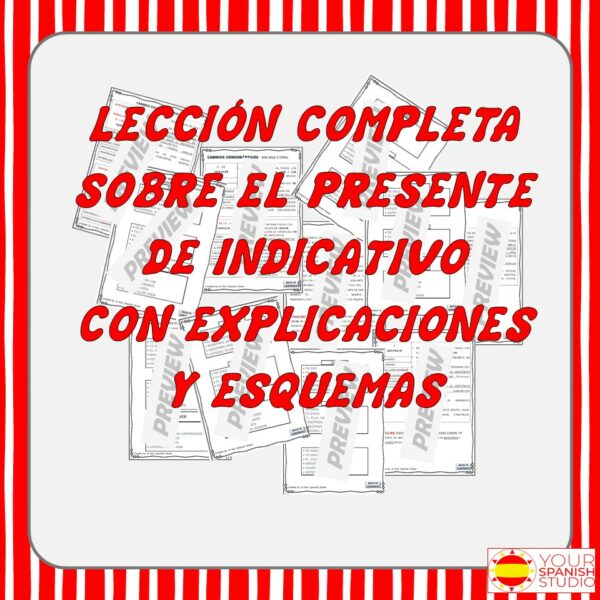 SPANISH PRESENT SIMPLE GRAMMAR LESSON ALL VERBS GOLDEN TIP NO PREP ...