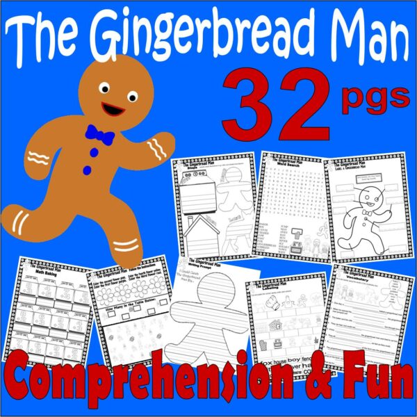 The Gingerbread Man Run Book Companion Reading Comprehension | Made By ...