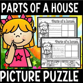 parts of a house picture puzzle | Made By Teachers