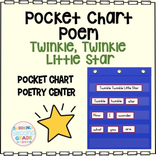 Pocket Chart Poem Twinkle Twinkle Little Star Nursery Rhyme | Made By ...