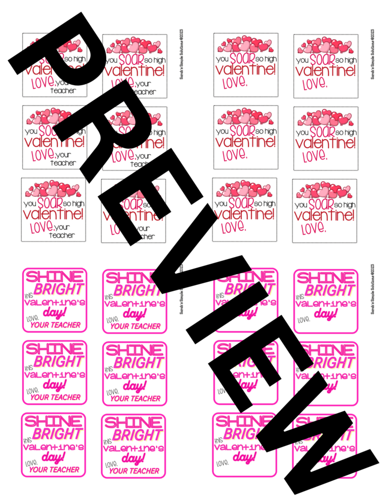 Student Valentine Gift Tags-EDITABLE | Made By Teachers