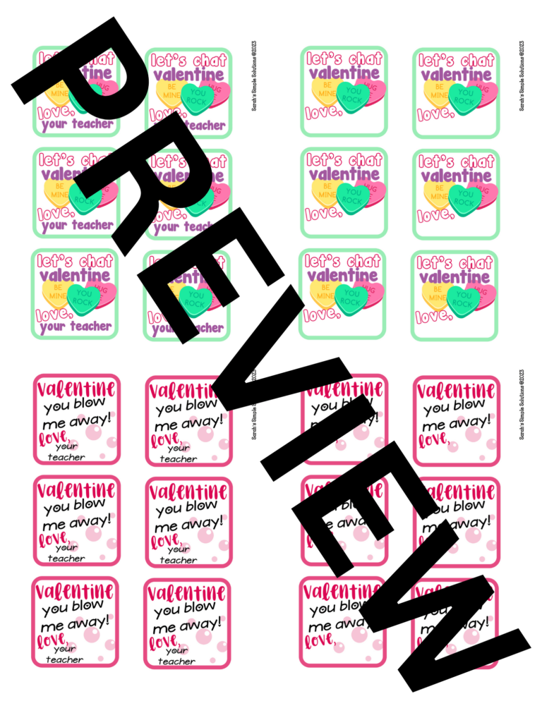 Student Valentine Gift Tags-EDITABLE | Made By Teachers