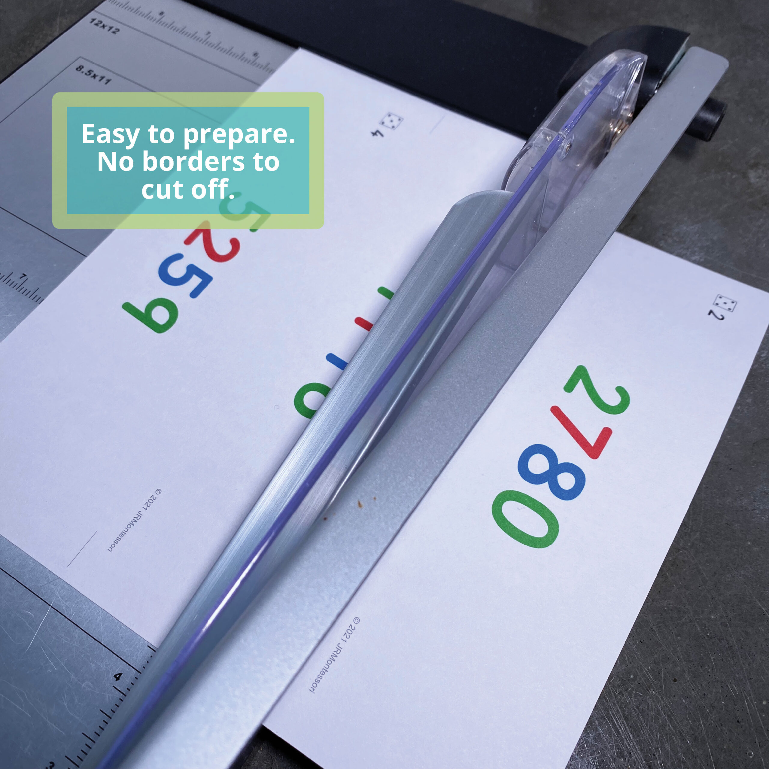 Montessori Math Place Value Notation Cards Set 5: Standard and Golden ...