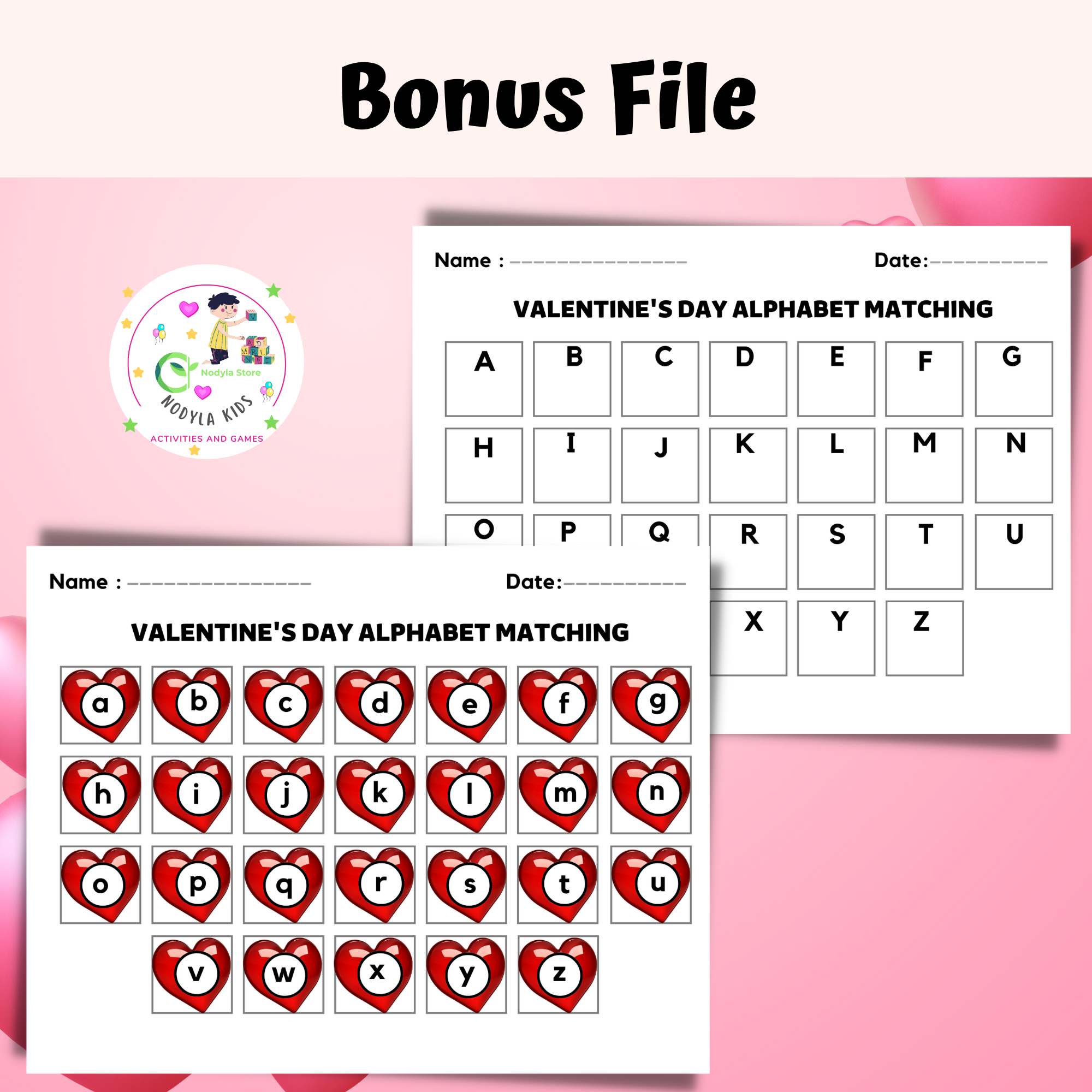 Valentine's Day Alphabet Matching | Made By Teachers