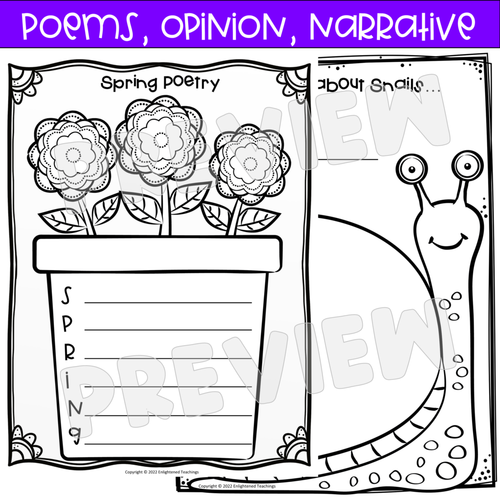 Spring Writing Prompts Spring Creative Writing Narrative Opinion Poetry | Made By Teachers