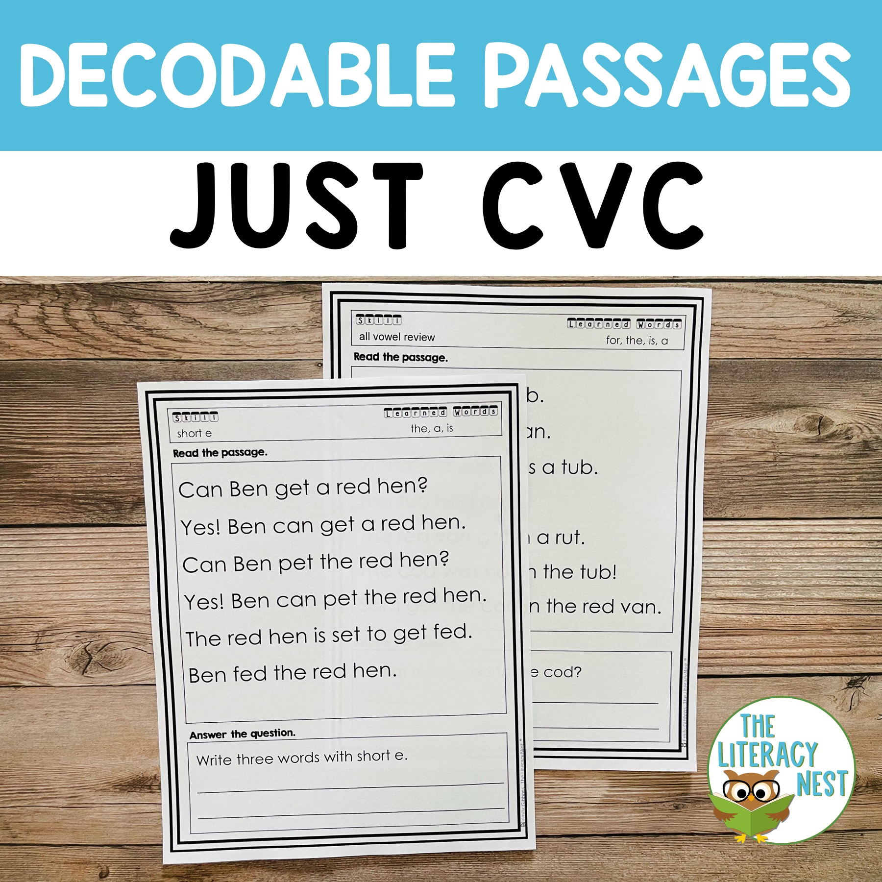 Decodable Passages for Orton-Gillingham Lessons Level 3 | Made By Teachers