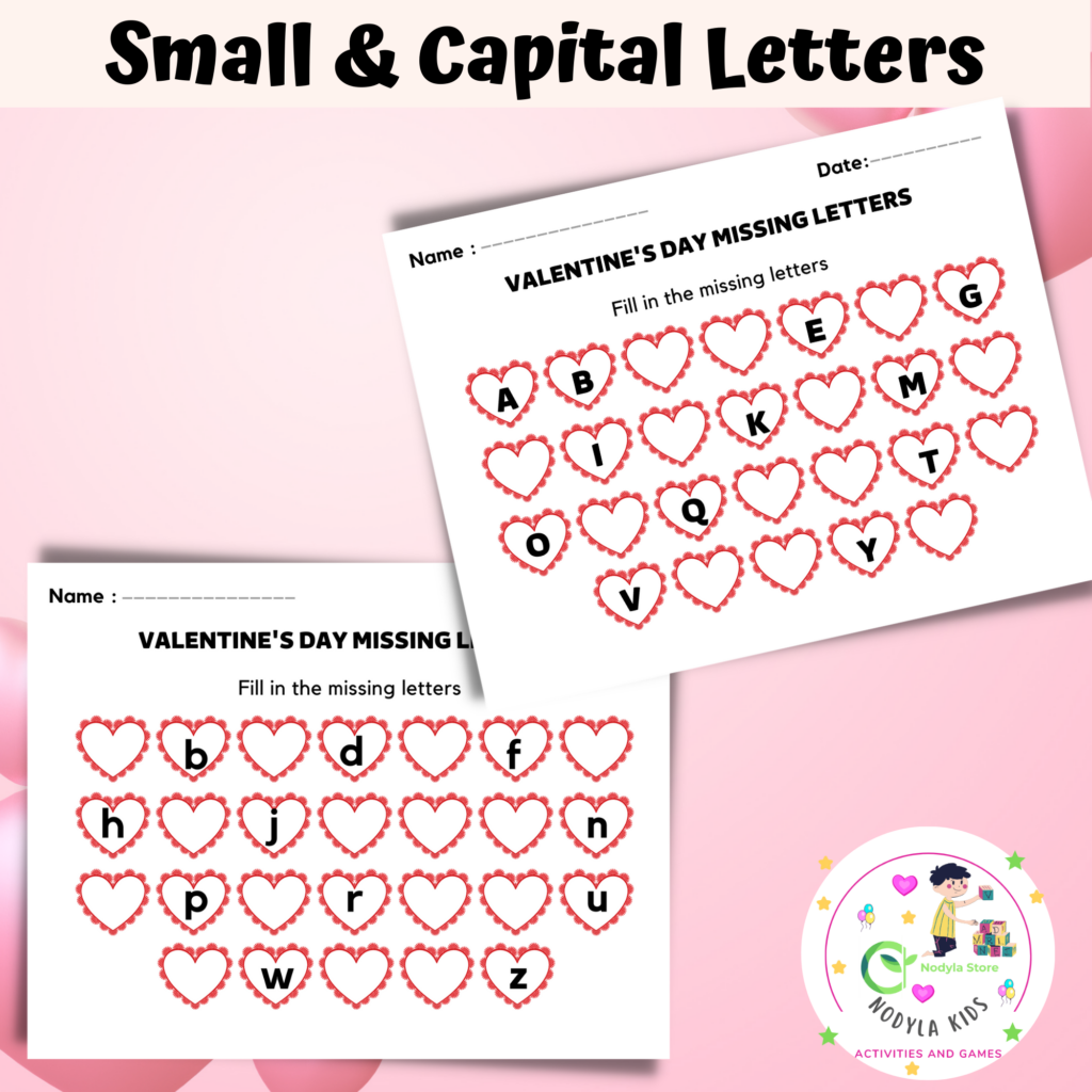 Valentine's Day Missing Letters and numbers | Made By Teachers