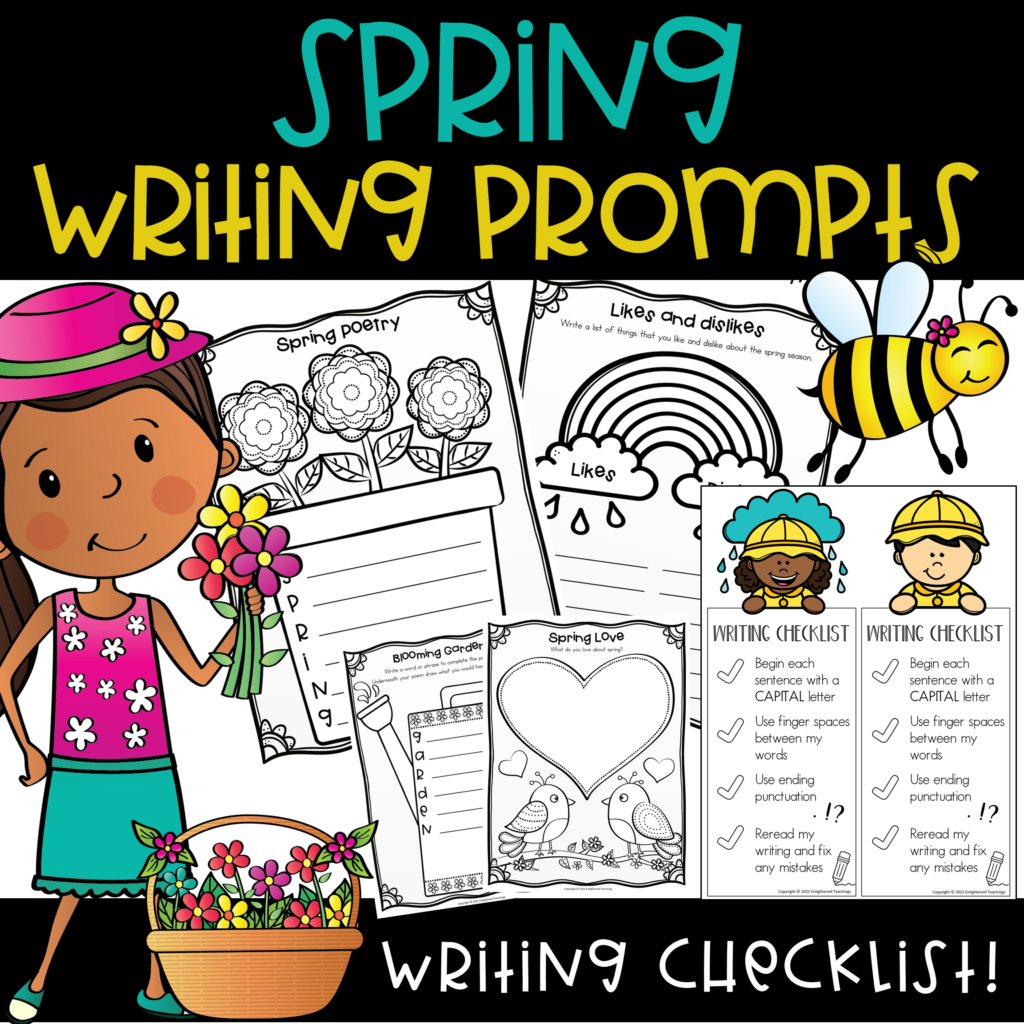 Spring Creative Writing Prompts and Spring Acrostic Poems Bundle | Made ...