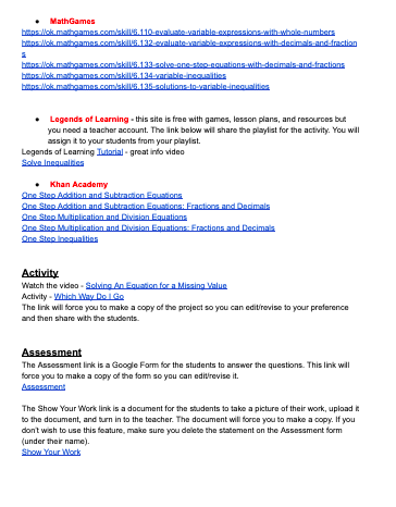 Complete Online Distance Learning 6th Math Bundle Algebraic Reasoning ...