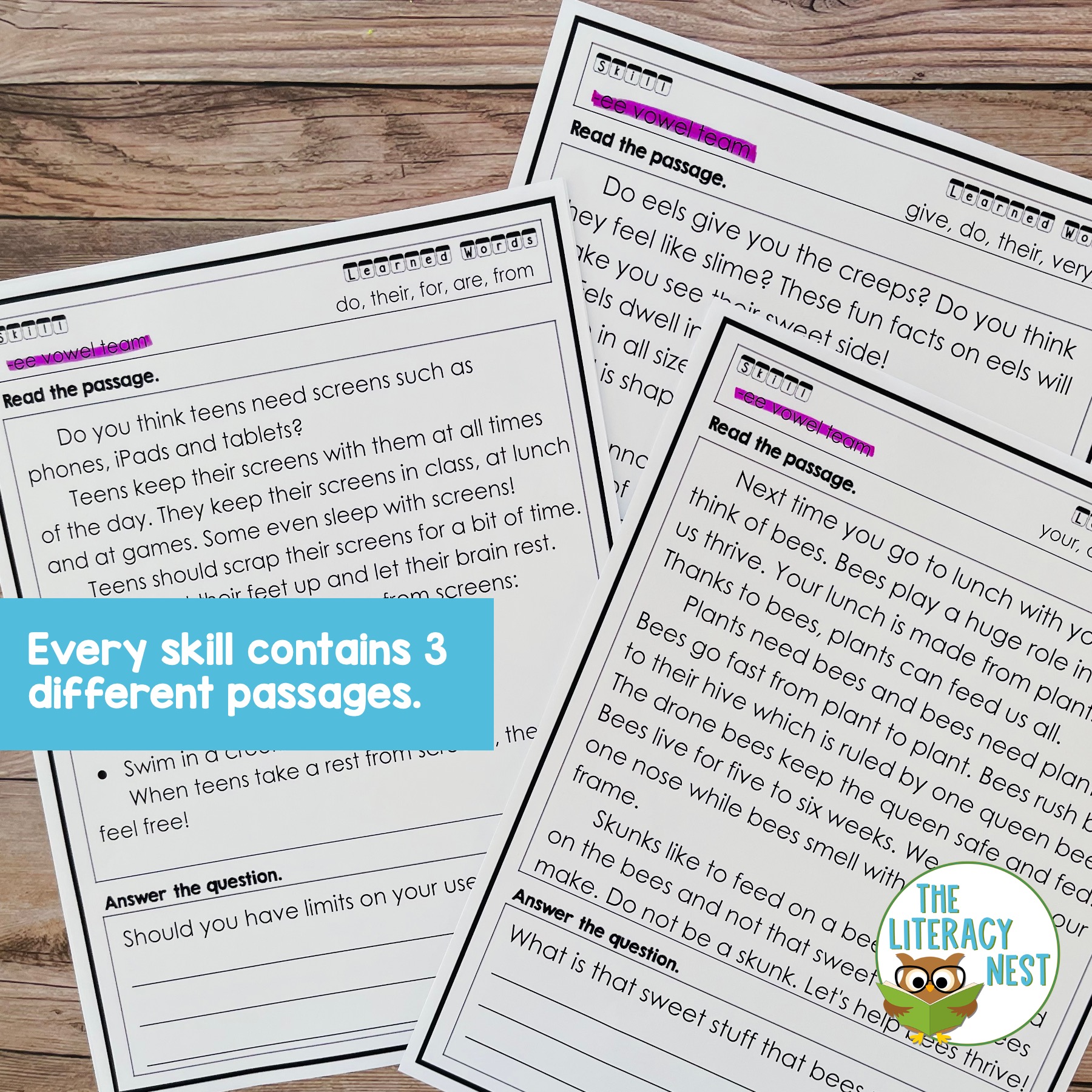Vowel Teams and Vowel Diphthongs Decodable Reading Passages - Made By ...