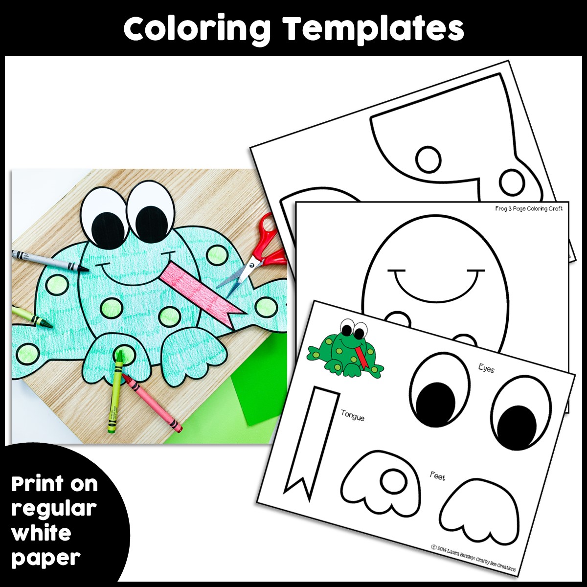 Frog Craft | Frog Life Cycle | Spring Activities | Spring Craft ...