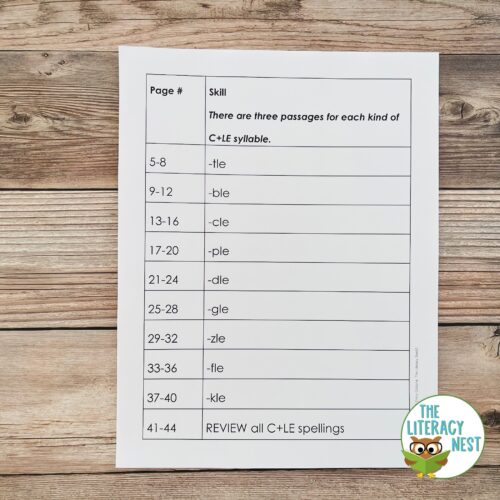Decodable Passages for Consonant + LE Syllables | Made By Teachers