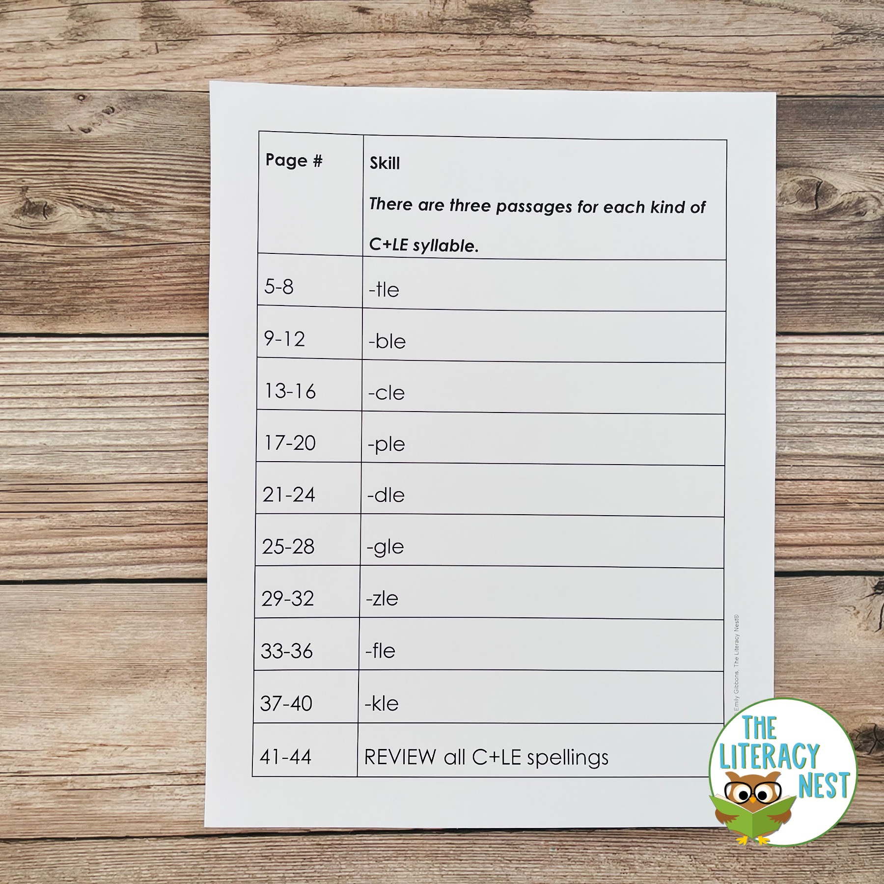 Decodable Passages for Consonant + LE Syllables | Made By Teachers