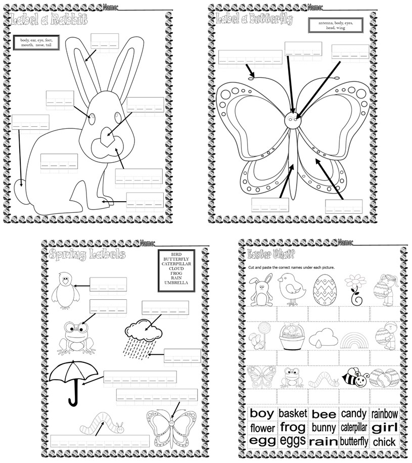 Easter Worksheets | Math Spelling Writing Wreath Craft | Made By Teachers