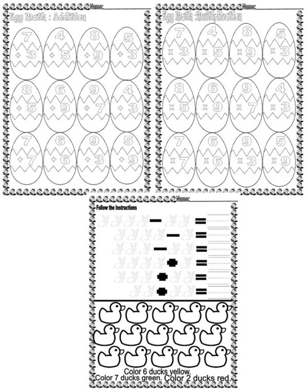 Easter Worksheets | Math Spelling Writing Wreath Craft | Made By Teachers