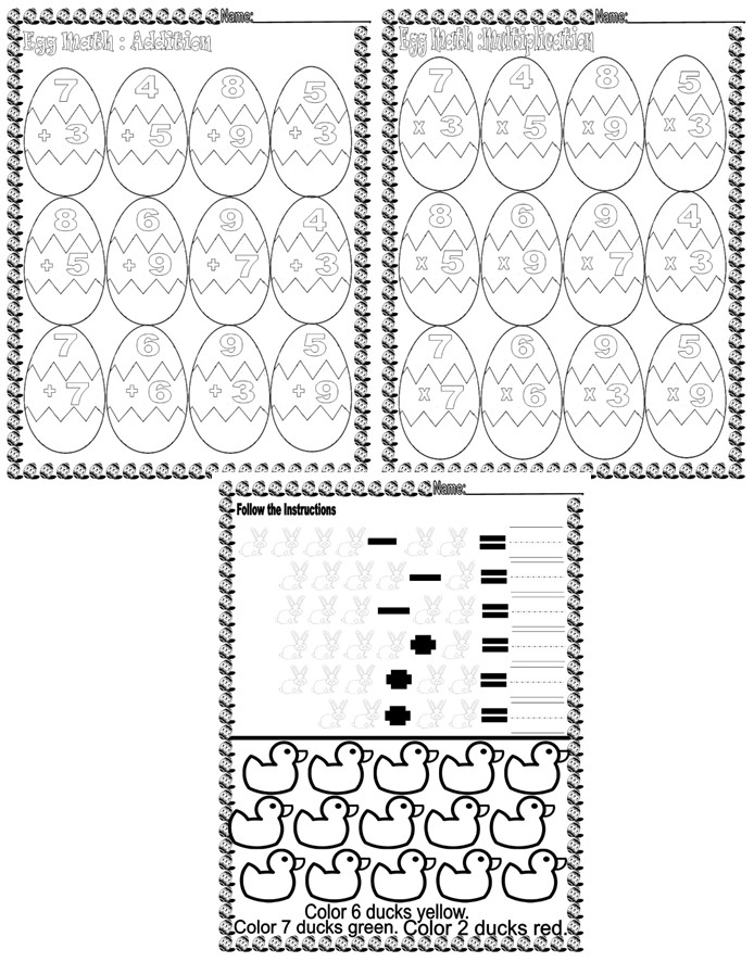 Easter Worksheets | Math Spelling Writing Wreath Craft | Made By Teachers