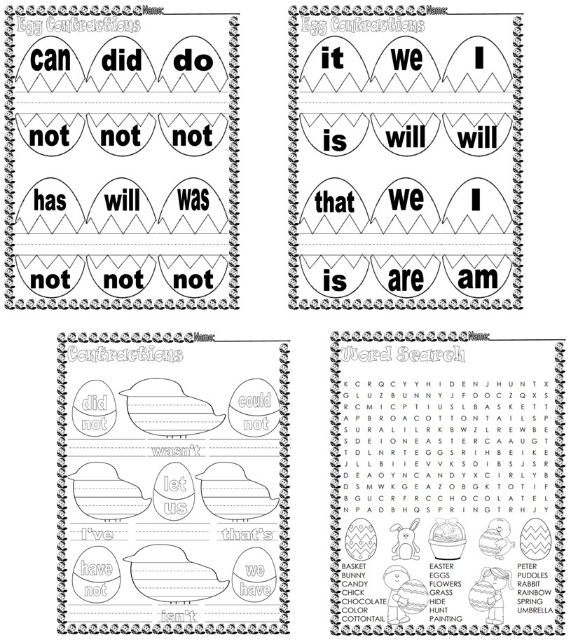 Easter Worksheets | Math Spelling Writing Wreath Craft | Made By Teachers