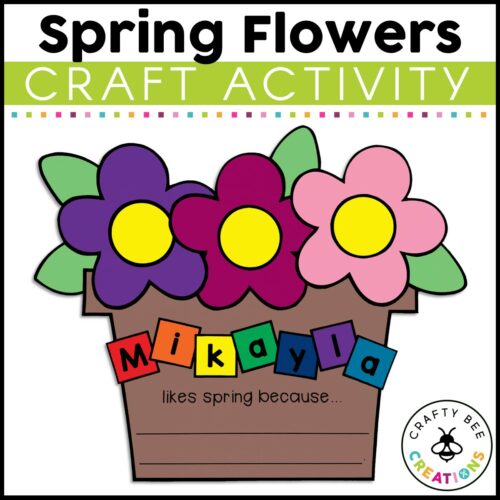 Spring Flowers Craft | Name Craft | Spring Activities | Spring Bulletin ...