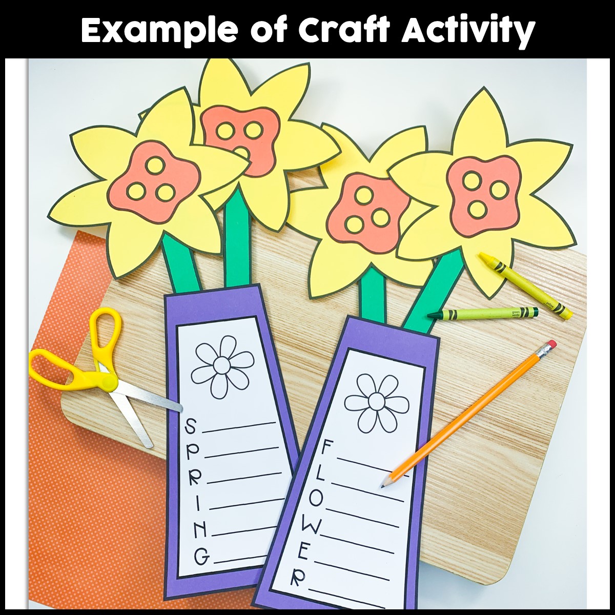 Spring Flower Craft | Daffodil Craft | Acrostic Poems | Spring Writing ...