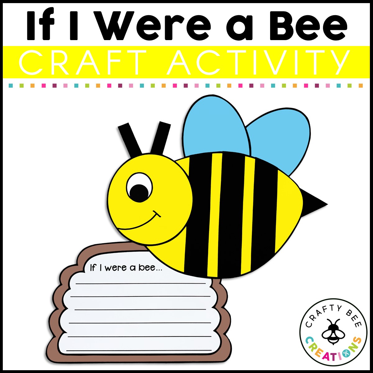 Bee Craft | Spring Bulletin Board | Spring Activities | Spring Writing ...