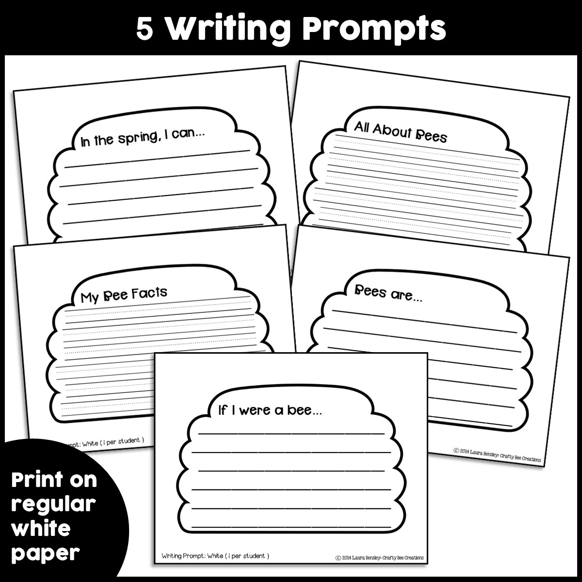 Bee Craft | Spring Bulletin Board | Spring Activities | Spring Writing ...